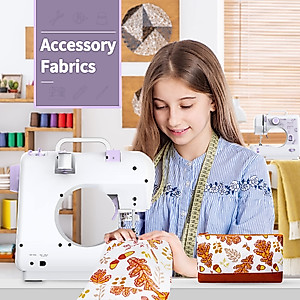 KPCB Tech Sewing Machines for Beginners, 12 Stitches Sewing Machine with Updated LED Strip and Sewing Kit Home Travel Use