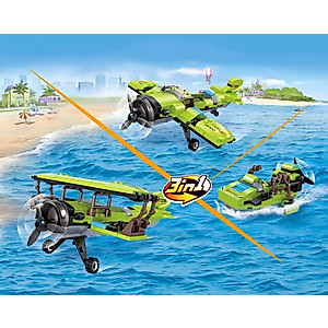 BRICK STORY 3in1 Creator Car Building Set 302 Pieces Creator Camper Van Beach Off Roader Convertible Car Building Block Toys Creative Summer Holiday Adventure Playset Gift for Kids Boys Age 6-10