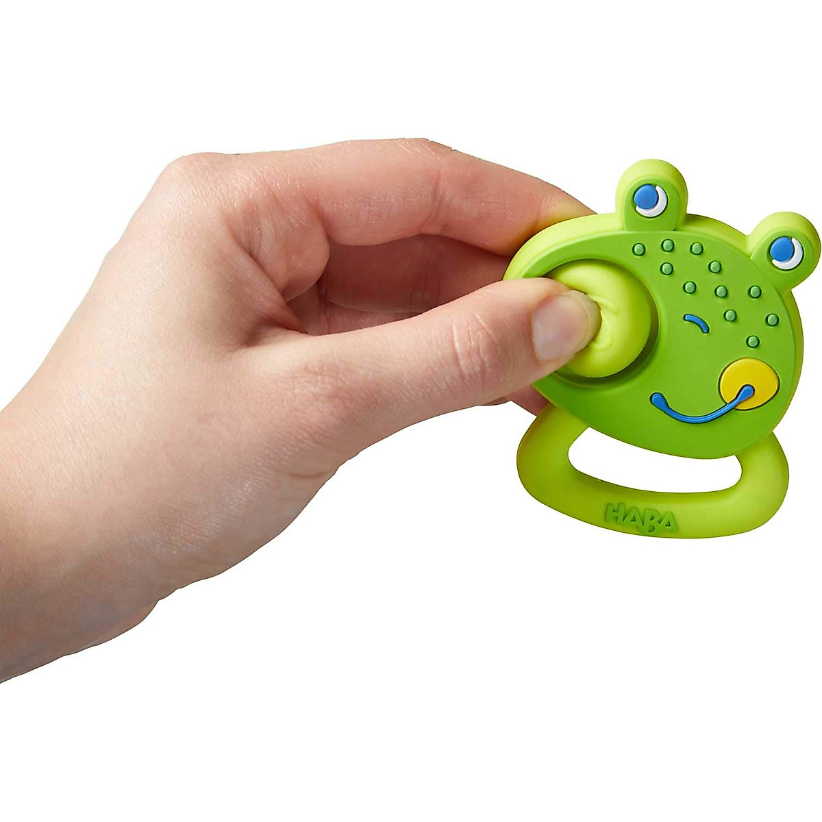 HABA Popping Frog Silicone Baby Fidgeting and Teething Toy