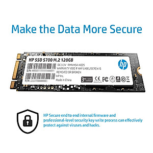 HP SSD S700 M.2 2280 120GB SATA III 3D TLC NAND Internal Solid State Drive (SSD) 2LU78AA#ABC