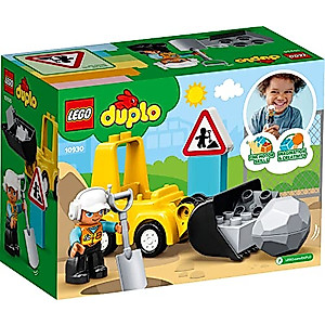 LEGO DUPLO Town Bulldozer Construction Vehicle 10930 Toy Set, Early Development and Activity Toys, Gift for Grandchildren, Toddlers, Boys & Girls Ages 2 Years Old and Up