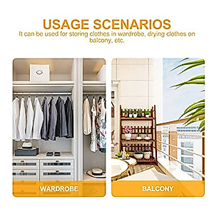 ULTECHNOVO Wall Mounted Coat Rack Retractable Closet Out Rod: Heavy Duty Wardrobe Clothes Hanger Rail Towel Pipe Clothes Rack for Closet Organizer Wall Mounted Shelves