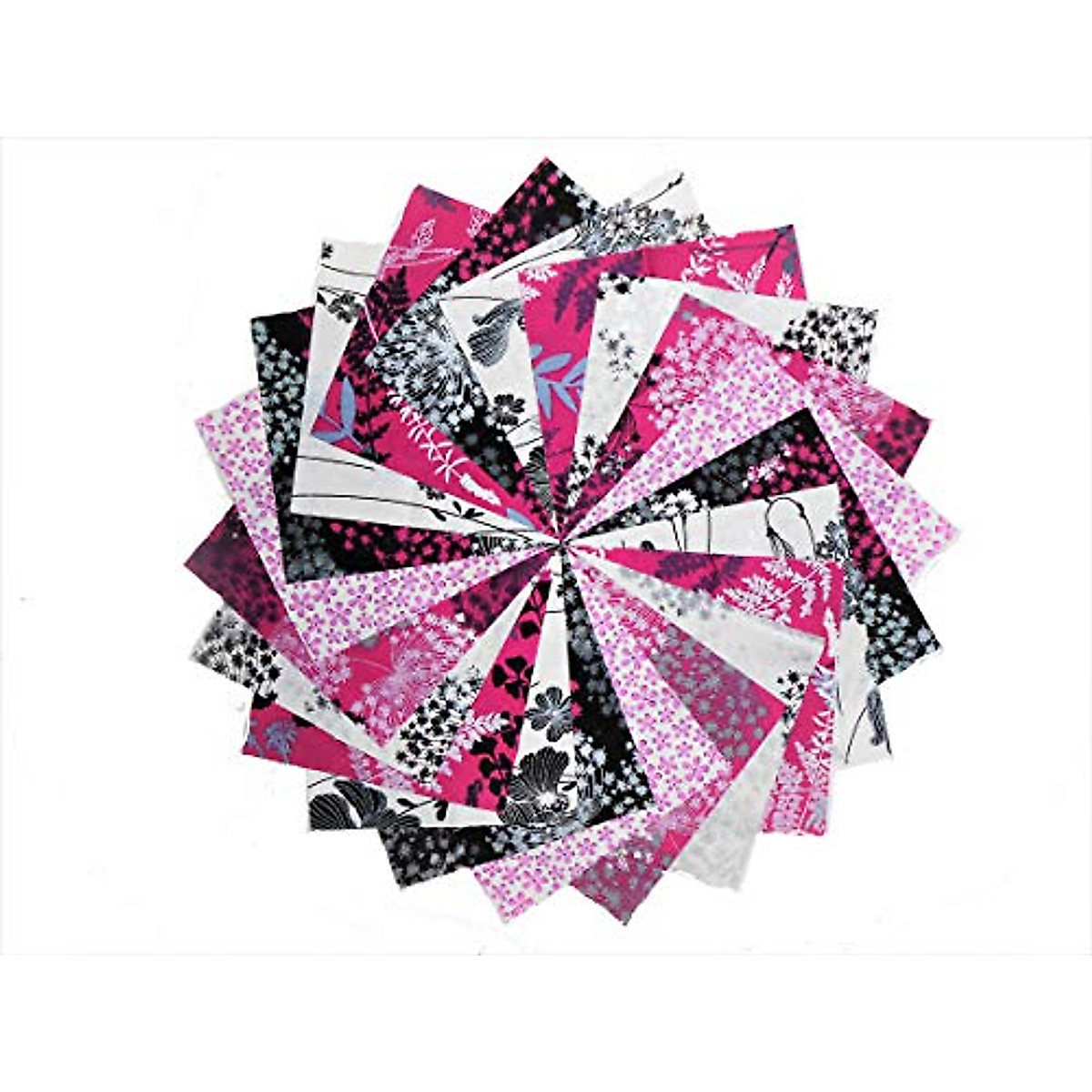 12 10 Inch Beautiful Oriental Garden Layer Cake Quilting Squares by Benartex 6 colorways