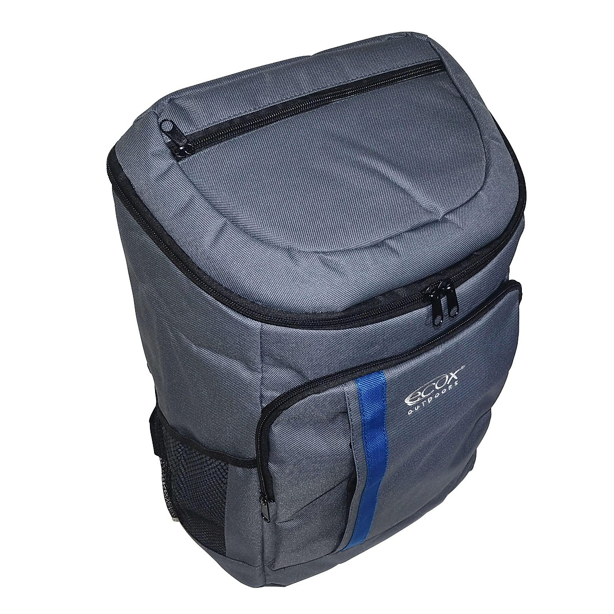 ecox Outdoors Cooler Backpack Insulated 20L About 30 can Capacity with Bottle Opener Padded Straps Lightweight and Easy to Carry Daytripper Grey BPC20LG