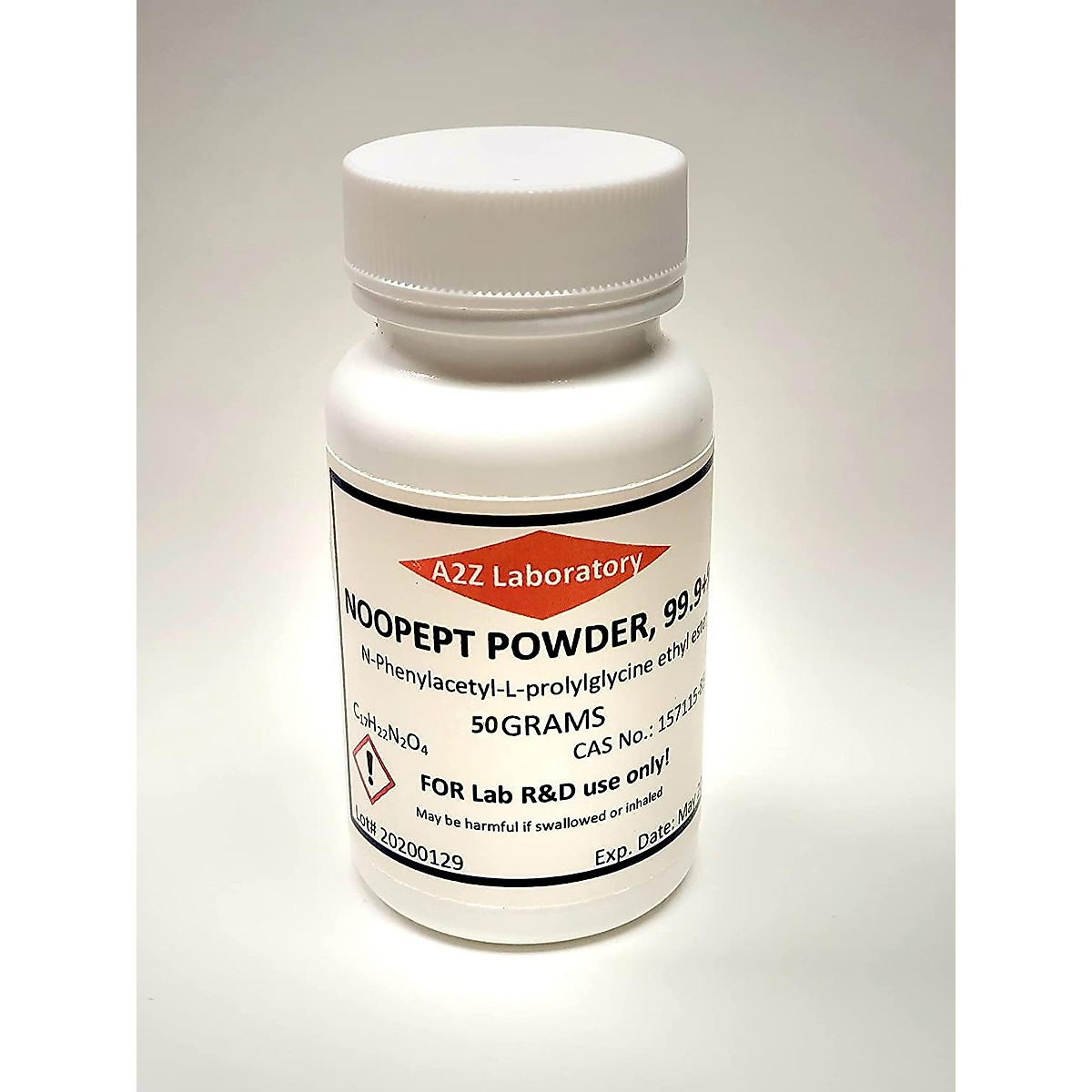 A2Z Laboratories Noopept Powder/ 50 Grams/USA Made/Same Day Ship/, 0.88 Ounce (Pack of 1)