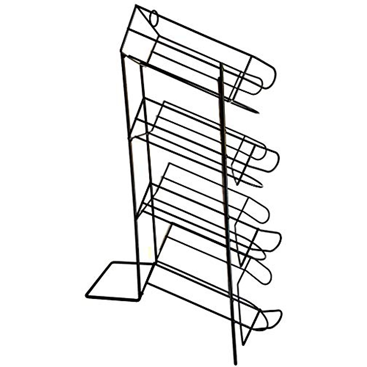 Only Hangers Black Wire Countertop Hat Display Holds 36-48 Caps - 4 Tiers