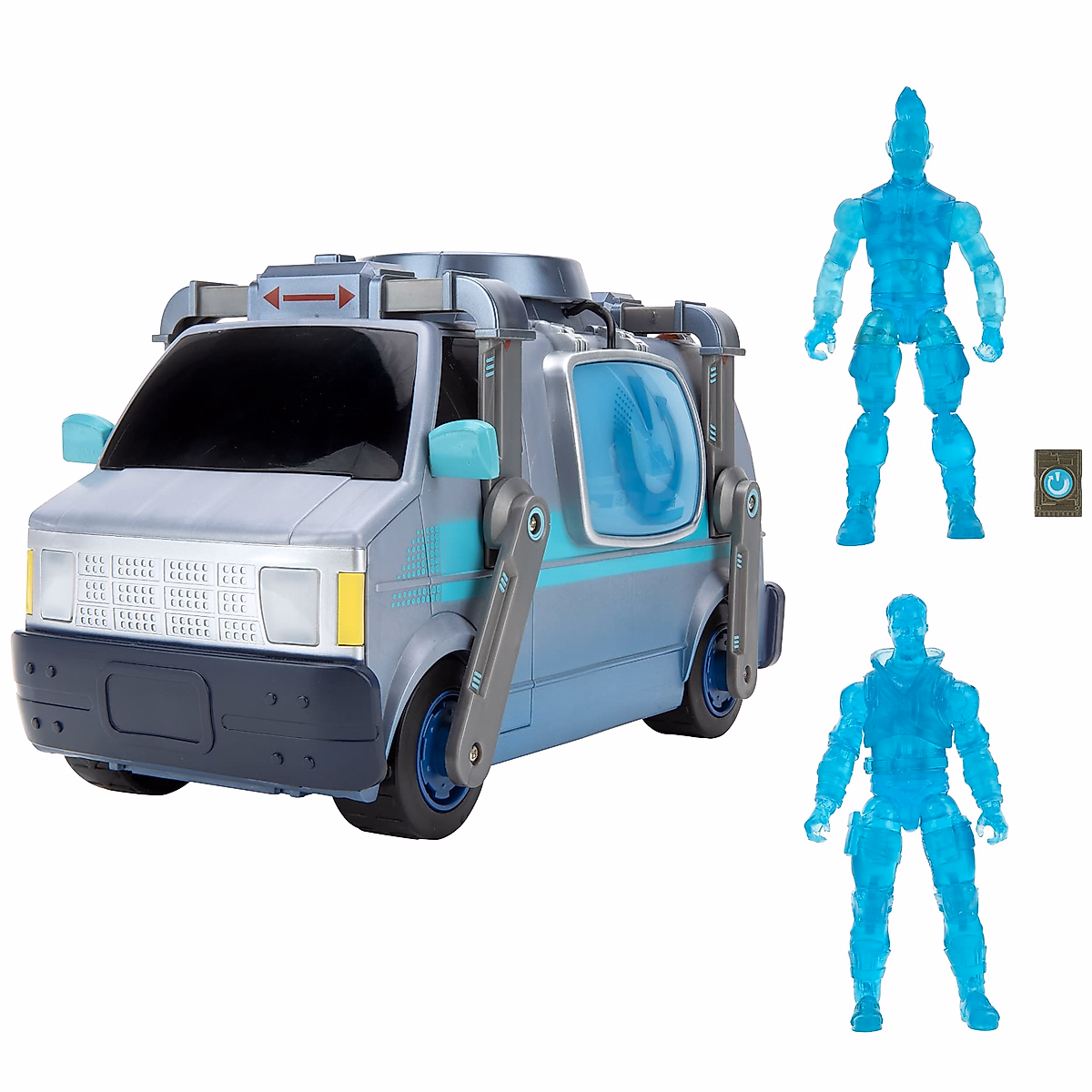 FORTNITE Feature Deluxe Reboot Van, Electronic Vehicle with Two 4-inch Articulated Reboot Drift (Stage 1) and Recruit Jonesy Figures, and Accessory - Amazon Exclusive