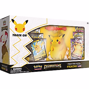 Pokemon TCG: Celebrations Premium Figure Collection Pikachu VMAX, Multicolor