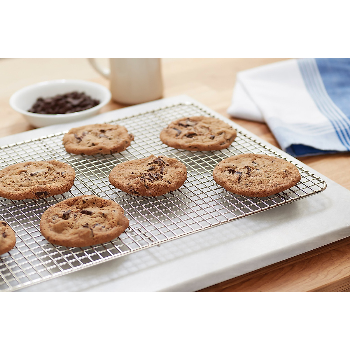 Fox Run Stainless Steel Cooling Rack, 12 x 17 x 1 inches, Metallic