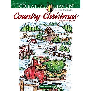 Creative Haven Country Christmas Coloring Book (Adult Coloring Books: Christmas)