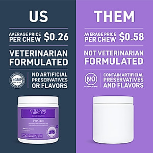 Veterinary Formula Smart Vitality Pet Calm Supplement for Dogs - Soft Chews, 30ct - Promotes a Sense of Relaxation During Moments That May Cause Stress - Fireworks, Travel, Changes in Routine