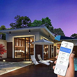 Amysen Smart Plug, Wi-Fi Outlet Socket Works with Alexa and Google Home, Remote Control with Timer Function, No Hub Required, ETL FCC Listed (4 Pack)