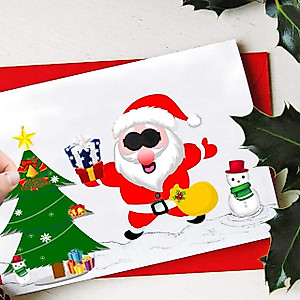 Make Your Own Christmas Stickers for Kids Christmas Make a Face Stickers Kids Arts Crafts Adhesive Sticker Decals Holiday Party Decorative Gifts Christmas Stocking Stuffers 24 Packs (Christmas)