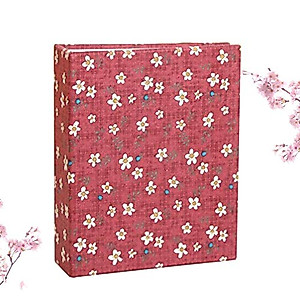 Garneck Baby Photo Album 4 x 6“,Photobook Album Family Album Floral Design Photo Album 50 Pockets