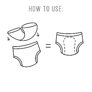 Dappi Diaper Doublers, White