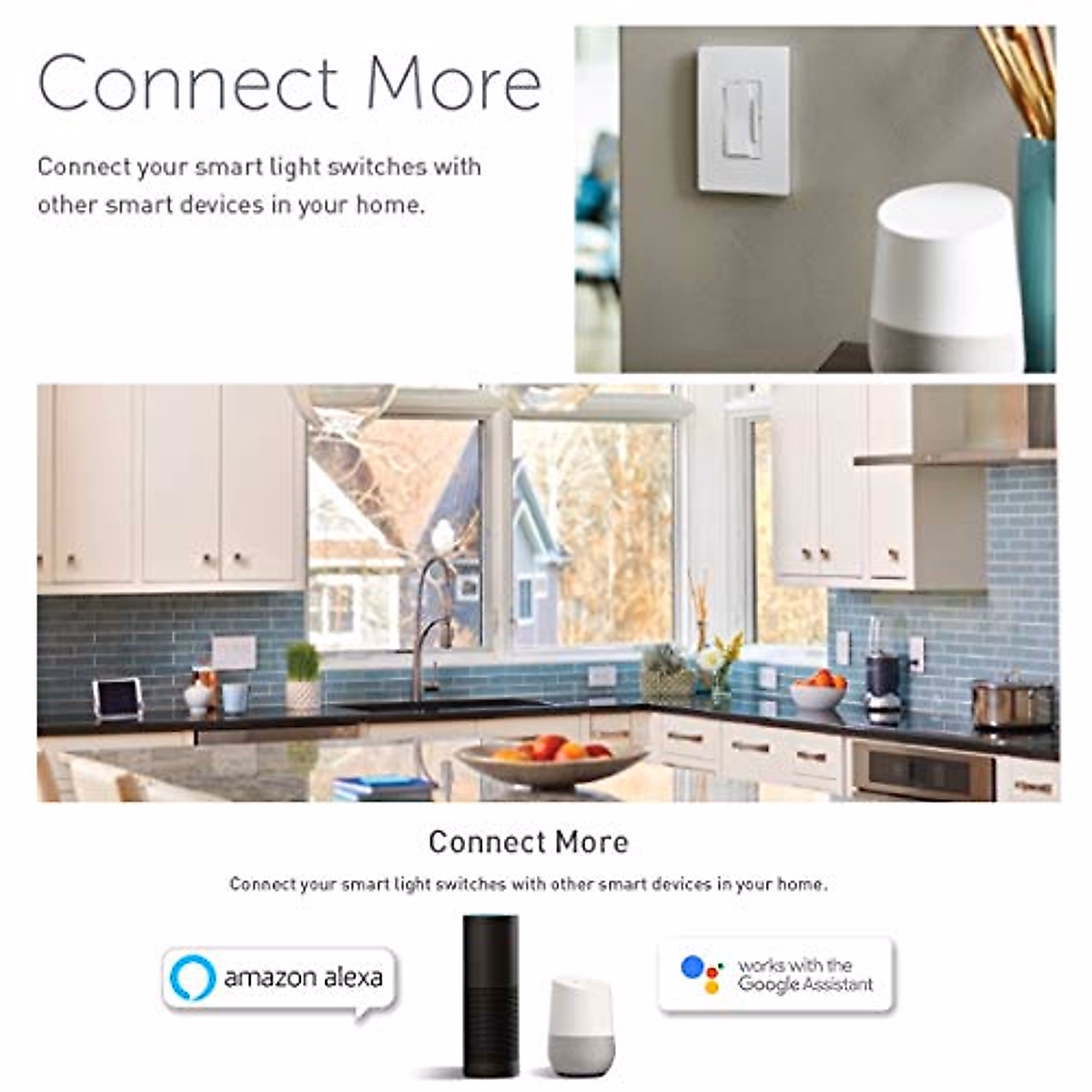 Legrand - Pass & Seymour Radiant WWRL50NICCV2 Tru-Universal Enabled Dimmer, Nickel Smart Wi-Fi Switch