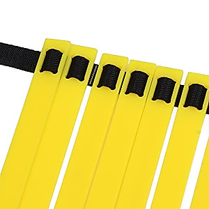 plplaaoo Agile Ladder Football Step Training Rope Ladder Agile Training Speed Ladder with Scale 6m 12 Rungs Workout Ladder for Ground Ladder Drills Speed Training Kit Set for Soccer Boxing Footwork