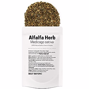 Alfalfa Herb (Medicago Sativa) - 100% Natural Quality, Grown in Hungary - Net Weight: 3.52oz/100g