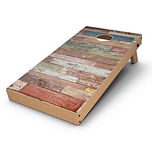 Design Skinz Wood Skin Set for Cornhole (Skin Only) - Vintage Wood Planks