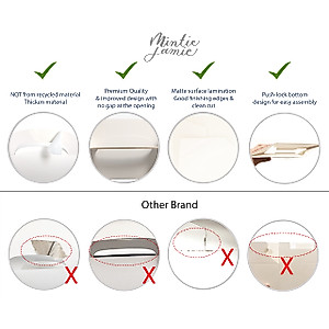 MintieJamie Treat Boxes Plain White Party Favor Boxes 6.25X3.5X3.5 inches Pack of 24pcs Premium Grade Party Supplies Boxes, Thicken Material Favor Boxes, Kids Goodie Box for Birthday, Shower, Events