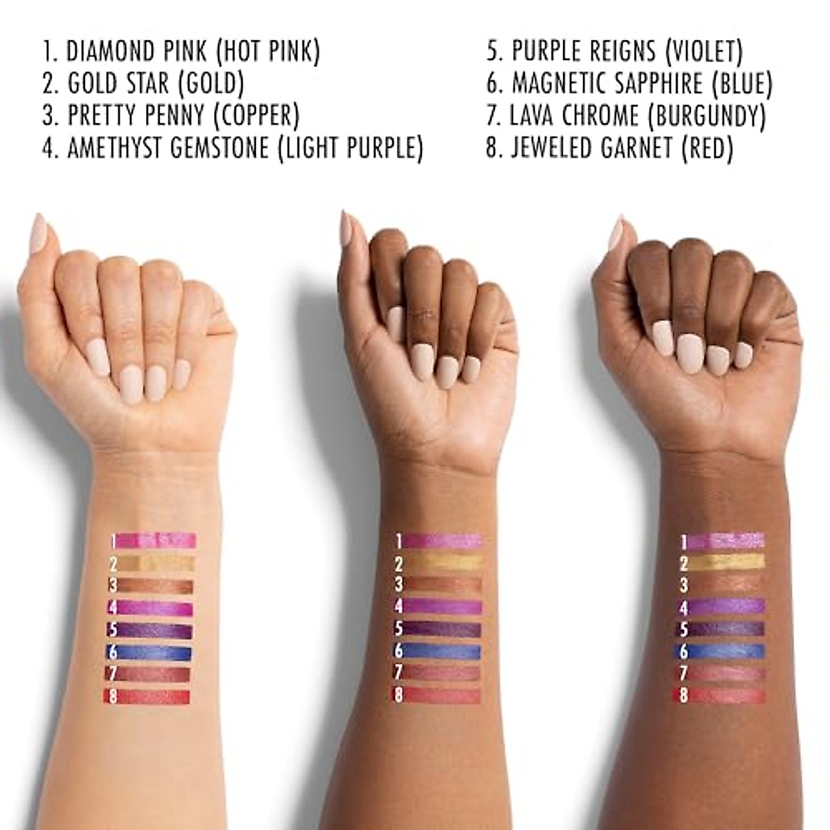 Black Radiance Metalicious Metallic Lipstick Lip Sculptor Mercury (Purple/Brown)