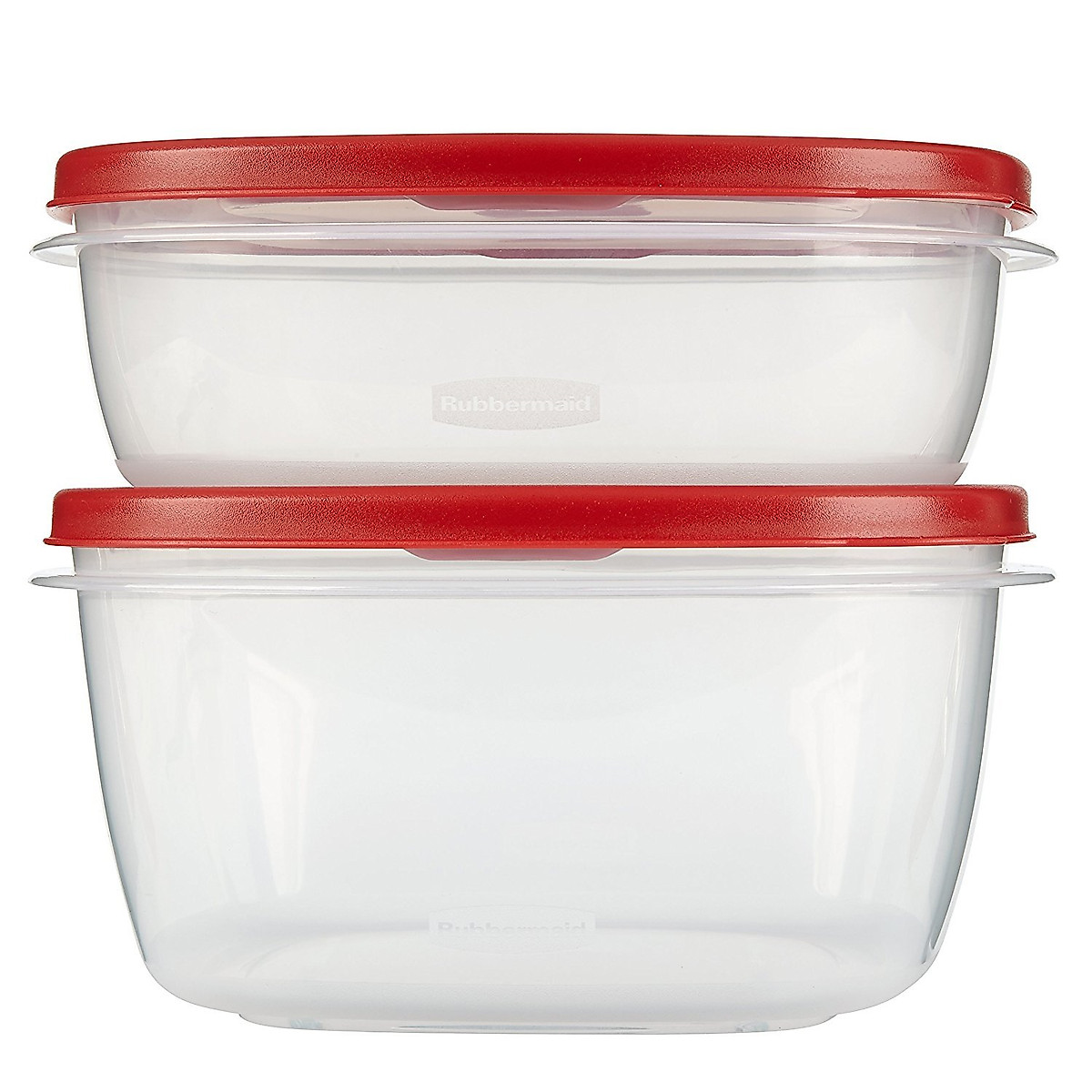 Rubbermaid Storage Containers, 10-Piece, Red, Clear