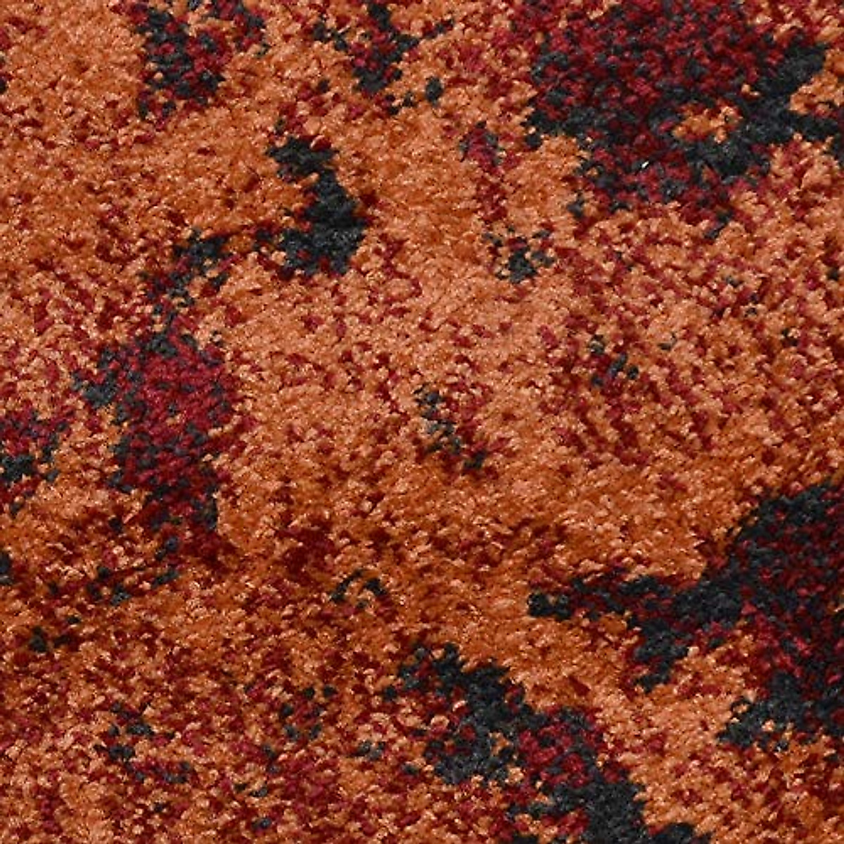 Rugsotic Carpets Machine Woven Heatset Polypropylene 10'x13' Area Rug Contemporary Orange M00034