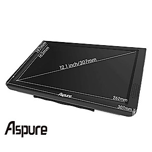 12 Inch Portable Digital ATSC TFT HD Screen Freeview LED TV for Car,Caravan,Camping,Outdoor or Kitchen.Built-in Battery Television/Monitor with Multimedia Player Support USB Card LEADSTAR