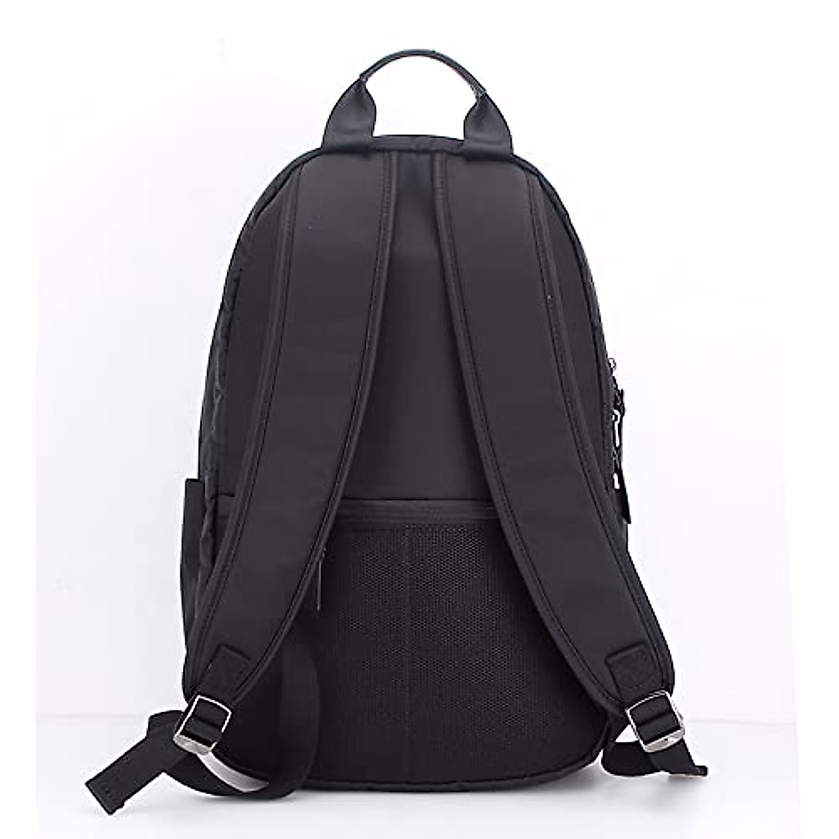 Camelia de Amour Women backpack purse Fashion Nylon Rucksack medium size (t295-134 black-black)
