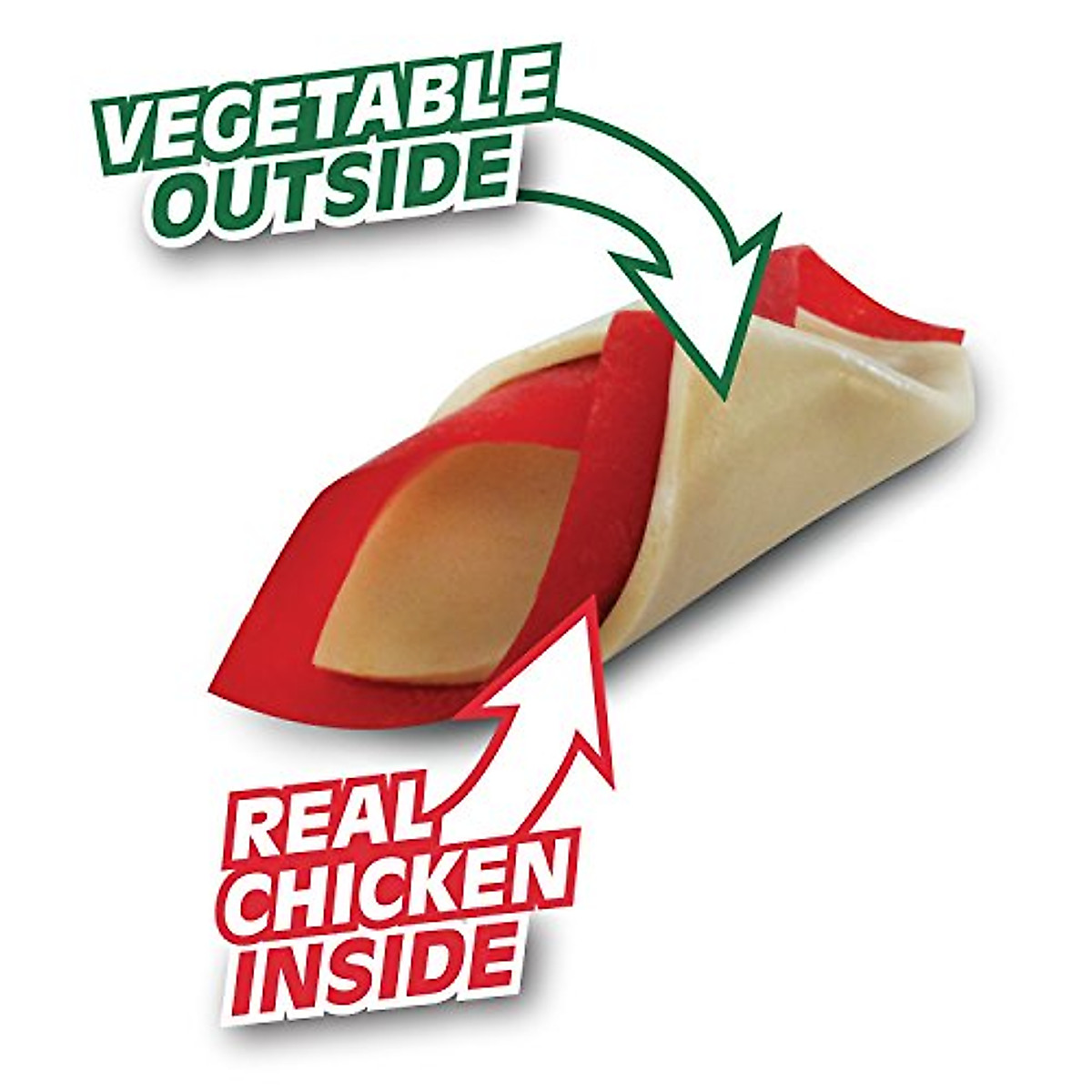 DreamBone DreamChips, Rawhide Free Dog Chews Made with Real Chicken and Vegetables, 24 Count