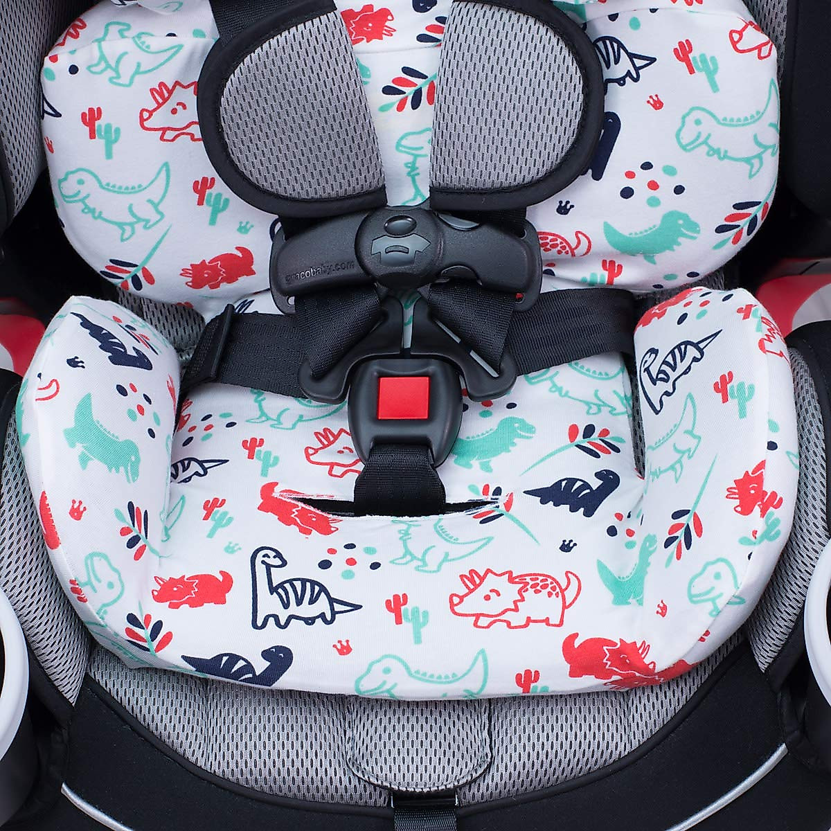 JYOKO Kids Cover Liner Made Cottton for car seat Compatible with Reducer Graco 4Ever (Dino Party)