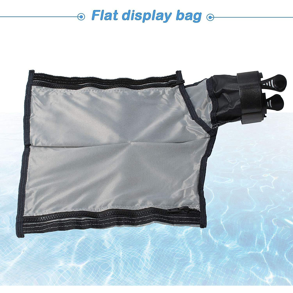 39-310 Zipper Bag Compatible with Polaris 3900 Pool Cleaner, accommodate 5 Liters Capacity with 9-100-3105 Sweep Hose Scrubber Replace Double Superbag (Gray)