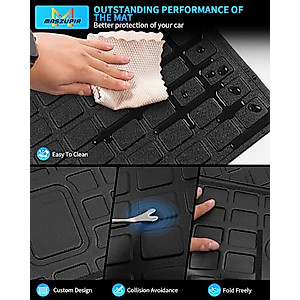 Maszupir Back Seat Cover Protector Compatible with 2010-2024 Toyota 4Runner All Weather Trunk Mat Cargo Liner 2023 4 Runner Accessories (Backrest Mats,Fit with Sliding Tray)