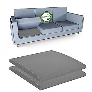 Rinkai-S Curve Couch Sofa Support | CertiPUR-US Certified | Prevents Sagging and Repairs Cushions | 20" x 20" x 2" High-Density Foam | Cuttable Design | High Rebound （Med ， 2 Piece for loveseat Sofa）