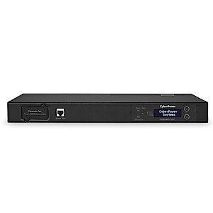 CyberPower PDU20MHVT10AT Metered ATS PDU, 200-240V/20A, 12 Outlets, 1U Rackmount