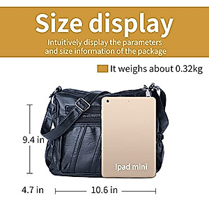 ELDA Crossbody Bag for Women with Tassel Pocketbooks Soft PU Leather Ladies Purses and Handbag Multi Pocket Shoulder Bag
