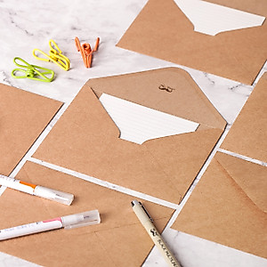 Mr. Pen- Kraft Envelopes, 39 Pack, 5 x 7 Inch, A7 Envelopes, Brown Envelopes, Card Envelopes, Kraft Paper Envelopes, Invitation Envelopes, Postcard Envelopes