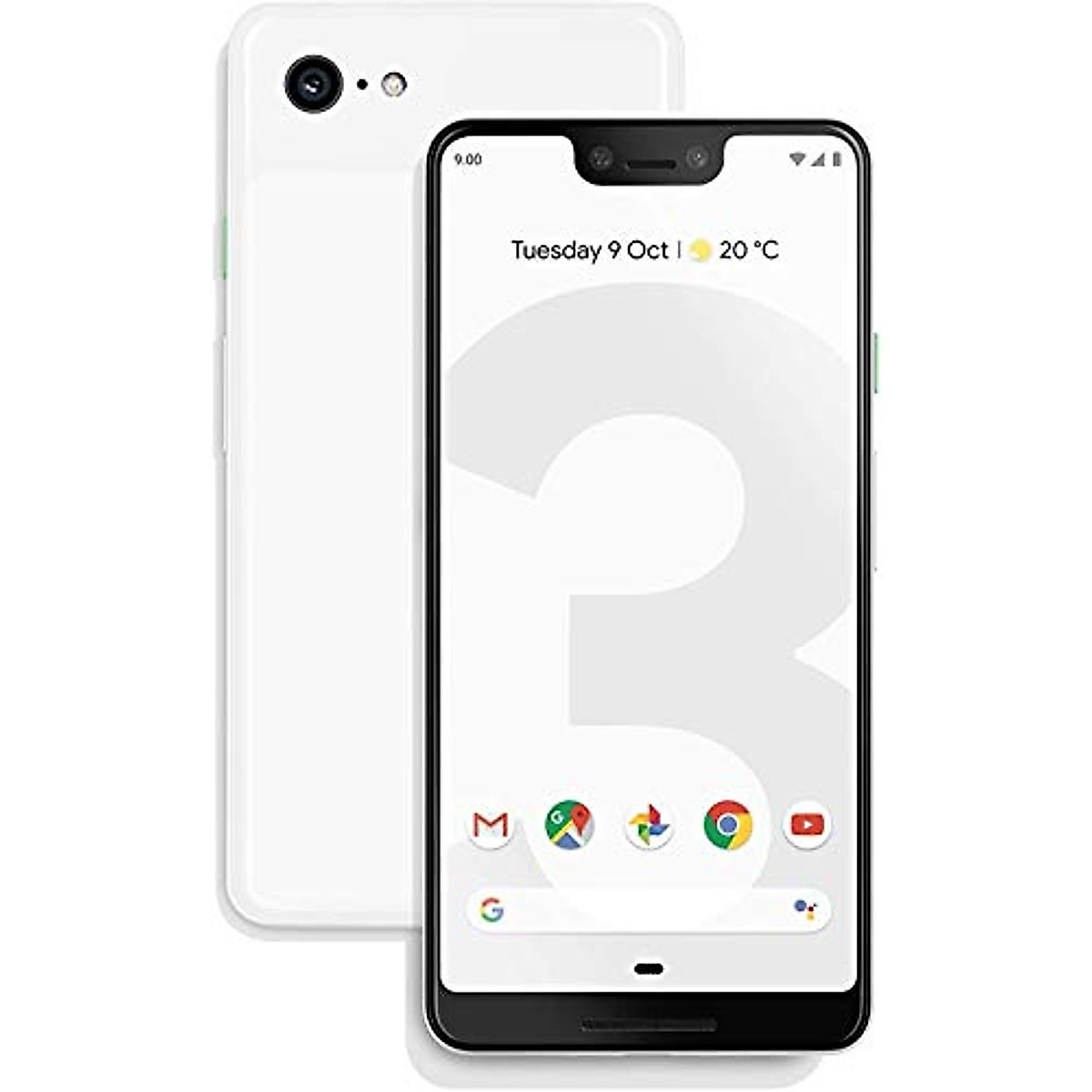 Google Pixel 3 XL - Factory Unlocked (Clearly White, 128GB) (Renewed)