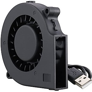 GDSTIME 75mm USB Fan, 75mm x 15mm Blower Fan, 5V DC Brushless Cooling Fan For Laptop