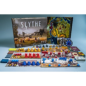 Stonemaier Games: Scythe (Base Game) | an Engine-Building, Area Control Strategy Board Game Set in Dieselpunk 1920s Europe for Adults and Family | 1-5 Players, 115 Mins, Ages 14+