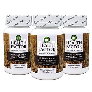 Health Factor USA Elk Velvet Nutrition Joint and Hip Mobility Enhancement Supplement for Dogs 60 Day Supply