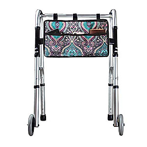Walker Bag, Walker Accessories for Elderly, Walker Basket Walker Tray for Folding Walkers, Rollator or Scooter, Wheelchair Bag for Seniors, Provides Hands Free Storage for Handicap, Disabled