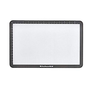KitchenAid Silicone Baking Mat, 9x14-Inch, Gray