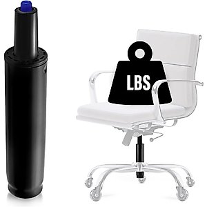 10 Inches to 15 Inches Office Chair Gas Lift Cylinder Replacement, 4.5" Stroke, Hydraulic Pneumatic Shock Piston, Heavy Duty 1000lbs, Universal Fit for Most Office Chair, Class 4, Black