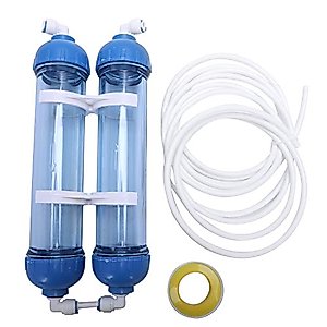 Jteyult Water Filter 2Pcs T33 Housing Diy T33 Shell Filter 4Pcs Fittings Water Purifier For Reverse Osmosis System