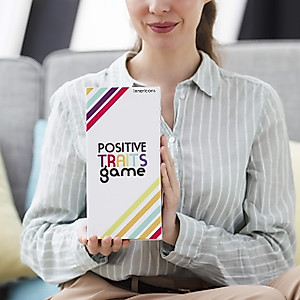 Positive Trait Therapy Games: Social Skills Games that Teaches Social Work Therapy for Kids, Teens and Adults Effective for Self Care, 115 Play Therapy Cards, Counseling game for teachers and families