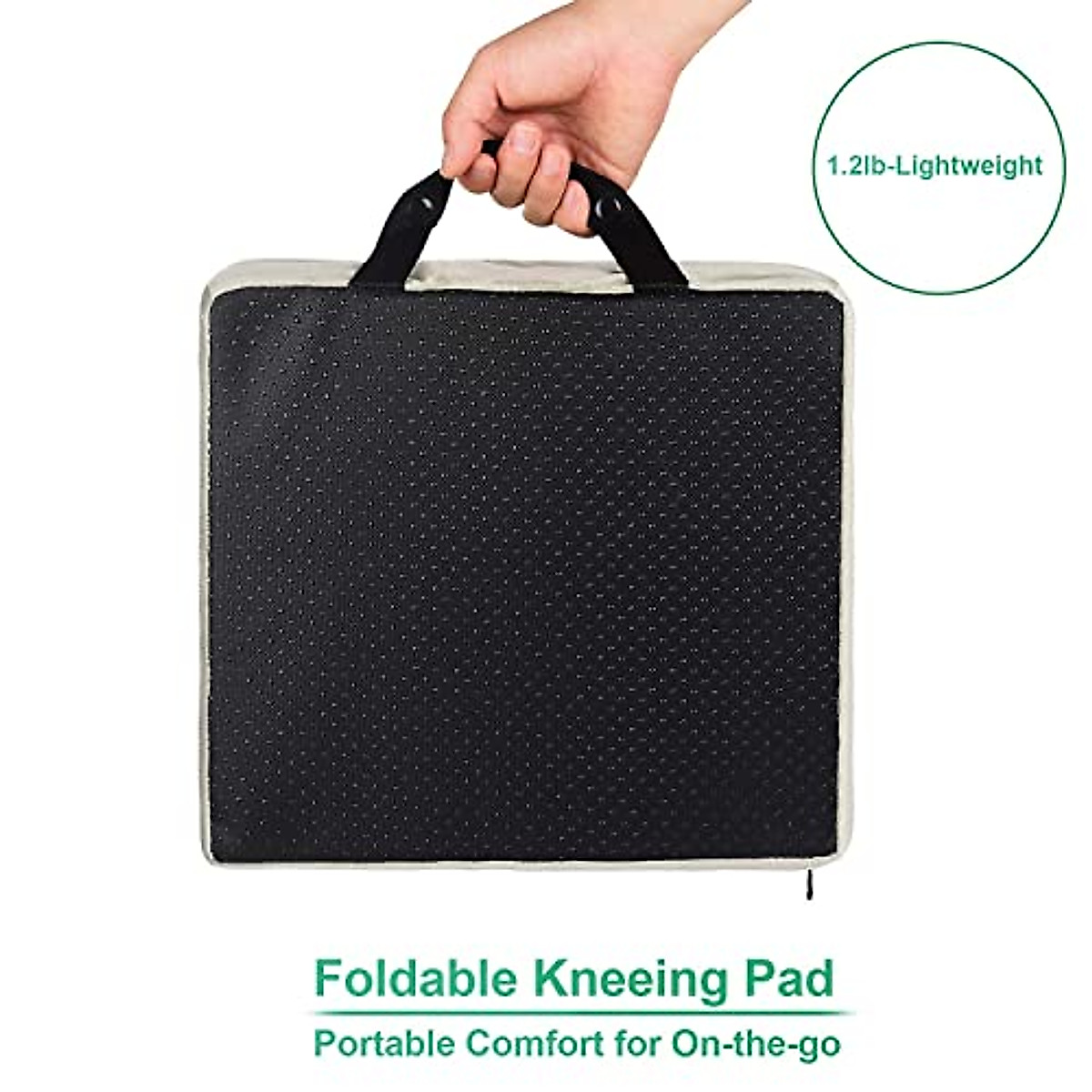 i frmmy Memory Foam Extra Thick Kneeling Cushion Pad- Garden Kneeler for Gardening, Bath Kneeler for Baby Bath, Knee Mat for Work, Extra Large 22x 12 Inch, Thick 2.9 Inch (Gray)