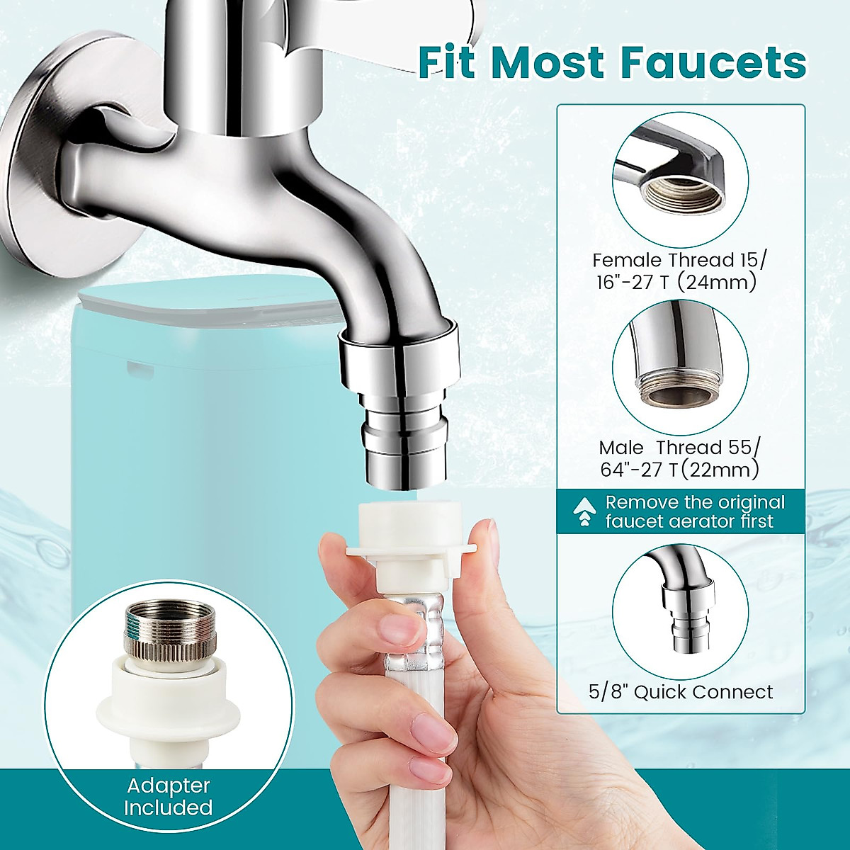 COSTWAY 7.7 Lbs Portable Washing Machine, 0.78 Cu.ft Full Automatic Laundry Machine with 10 Preset Programs, 3 Water Levels, Compact Washer and Spinner Combo for RVs Dorms Apartments, Blue