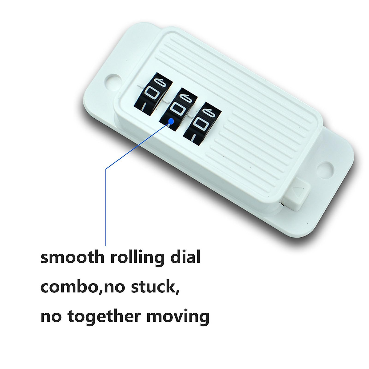 ArbaroClara Fridge Door Lock Child Safety, Heavy Duty Kidsproof Coded Locker Combination Without Keys, Baby Proof Refrigerator Latch for Freezer Cabinet, 2Pack White