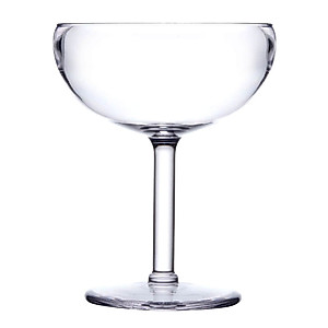 Yanco SM-16-MG Stemware Margarita Glass, 16 oz Capacity, 4.75" Diameter, 6.5" Height, Plastic, Clear Color, Pack of 24